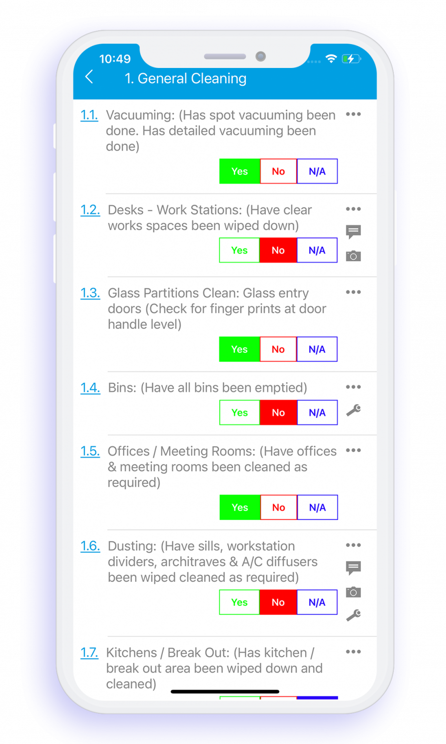 Cleaning Audit – Mobiess Ltd